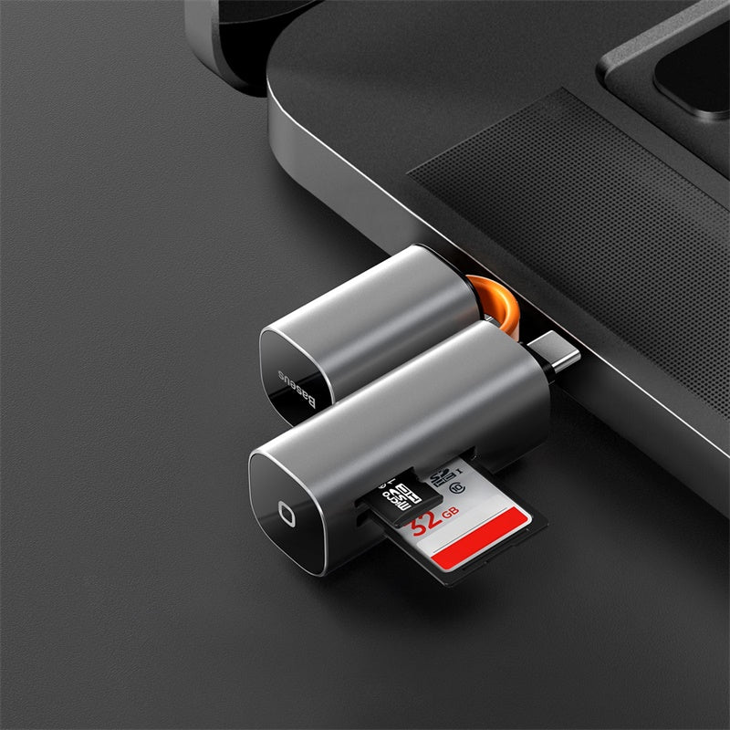 2-in-1 Mini-cabin Card Reader with 5Gbps Transmission Speed for TF & S ...