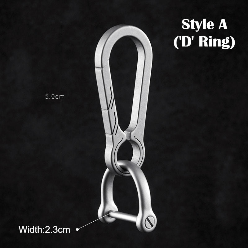 Titanium Alloy Keychain with Soft Rubber Washer, Bottle Opener Design ...