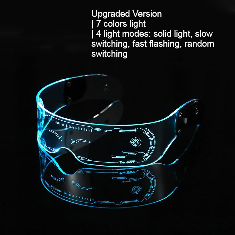 LED Glowing Decorative Glasses, with Future Technology Sense, for Part ...
