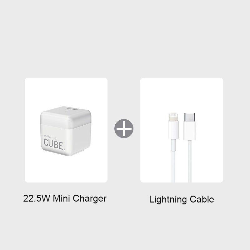 Mini Cube 20W Fast Charging Wall Charger, with Foldable Plug & Compact ...