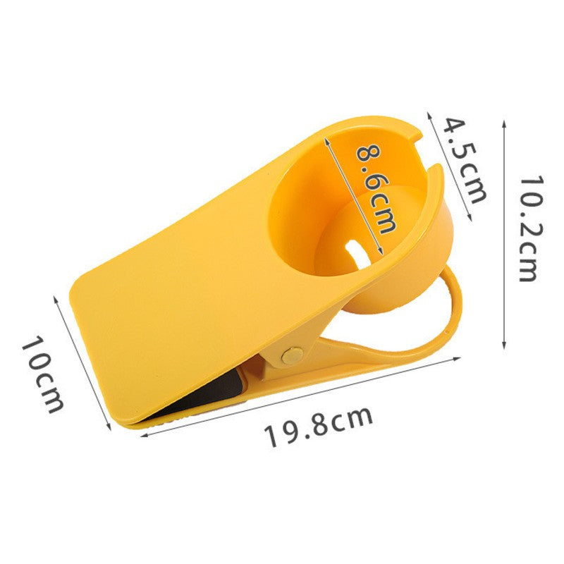 Creative Table Side Cup Holder, with Durable Metal Clip, for Coffee, C ...