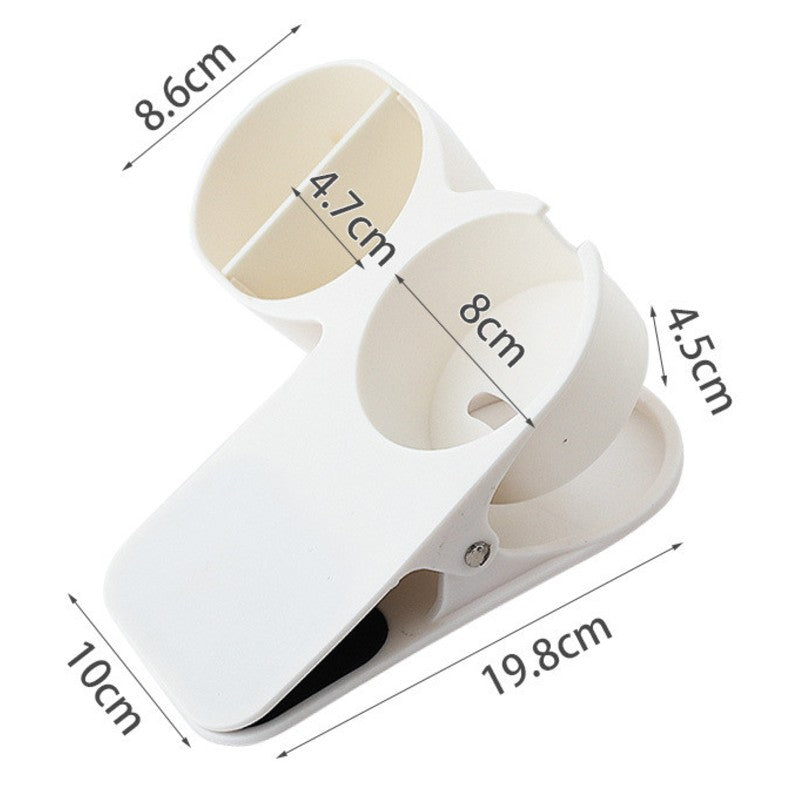 Creative Table Side Cup Holder, with Durable Metal Clip, for Coffee, C ...