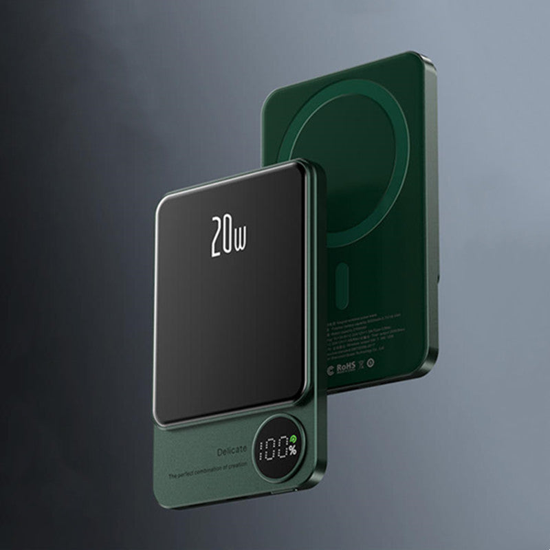 10000mAh Mini Portable LED Digital Display Magnetic fast-Charging Powe ...