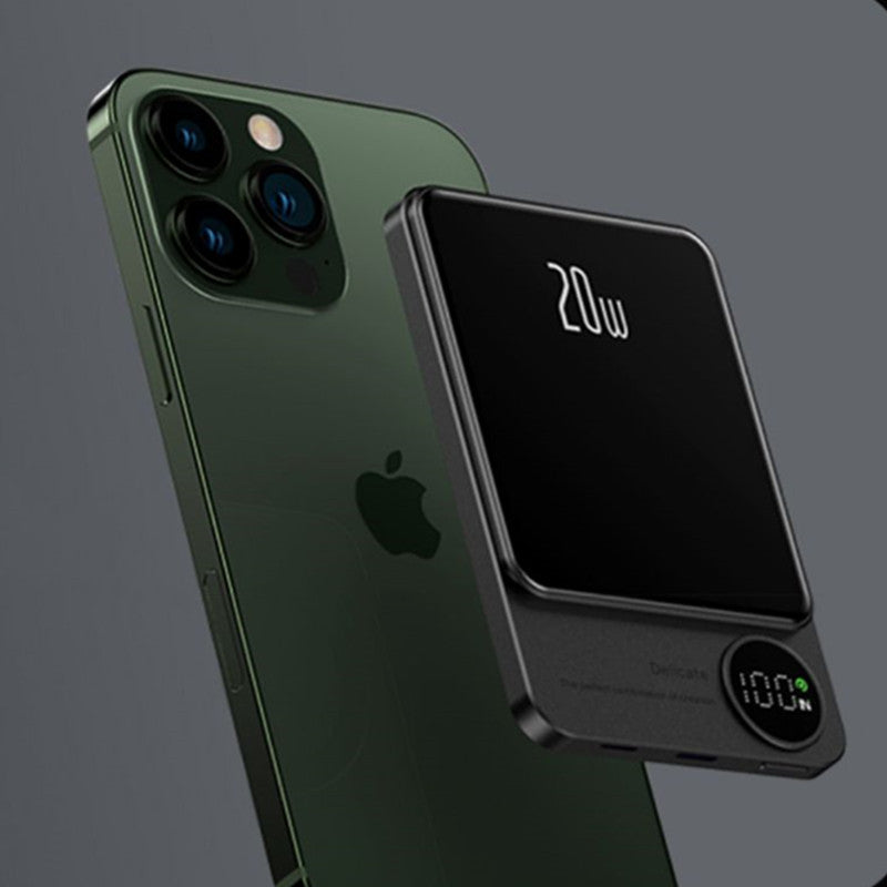 10000mAh Mini Portable LED Digital Display Magnetic fast-Charging Powe ...