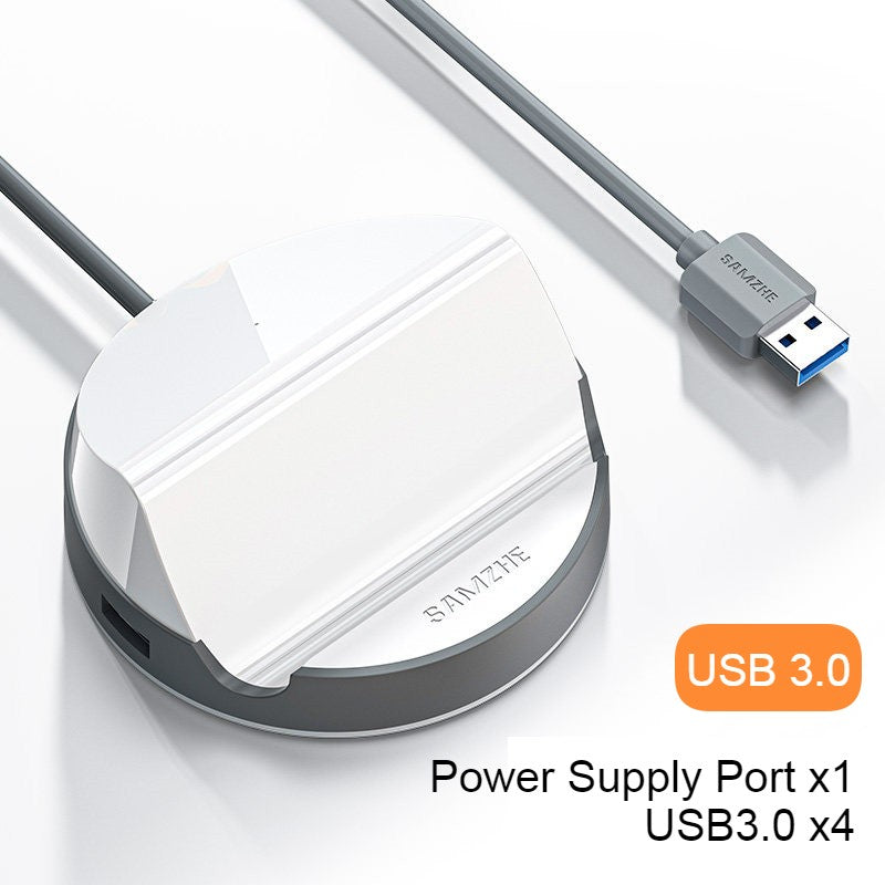 USB 3.0 Hub with 4 USB Ports & Phone Holder, for HHD, Flash Drive, Fan ...